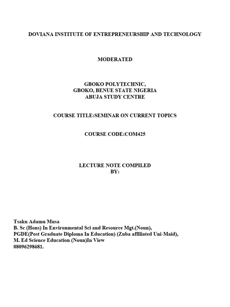 COMPUTER SCIENCE Seminar | PDF | Experiment | Axiom