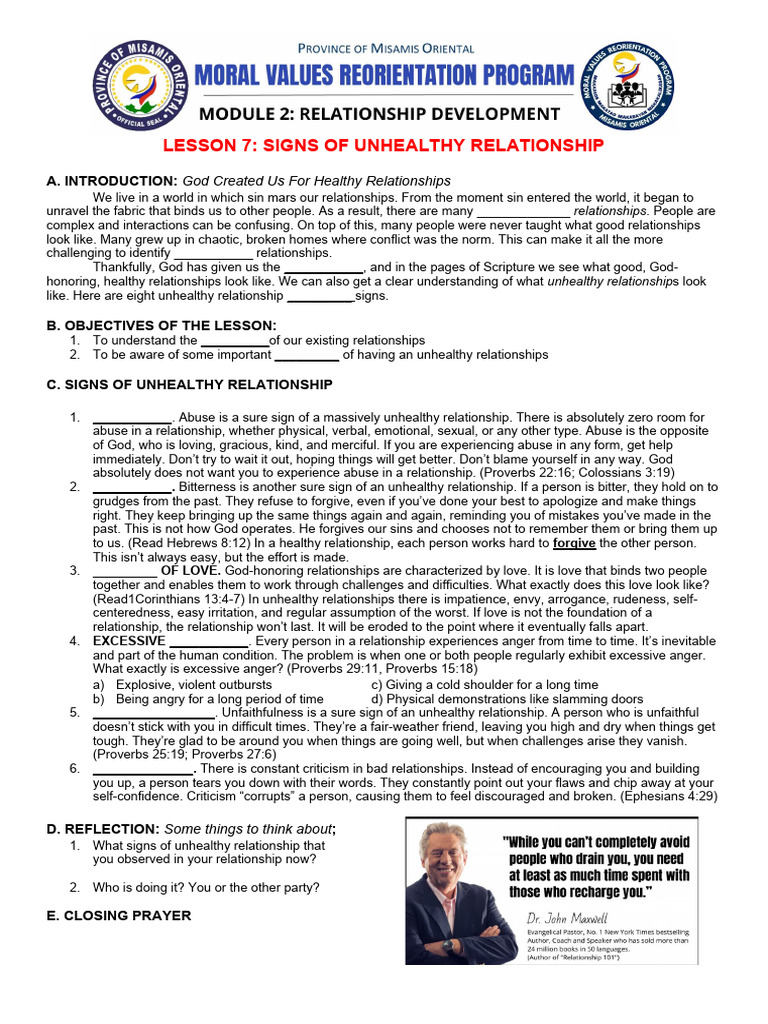 M2 Lesson 7 Student | PDF | Anger