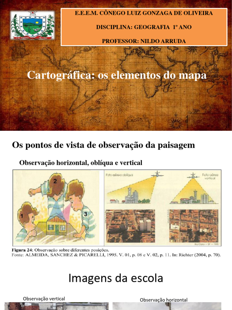 Os Elementos Do Mapa. Prof. Nido Arruda | PDF | Mapa | Geografia