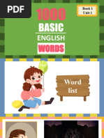 1000 Basic English Words 1 PDF | PDF
