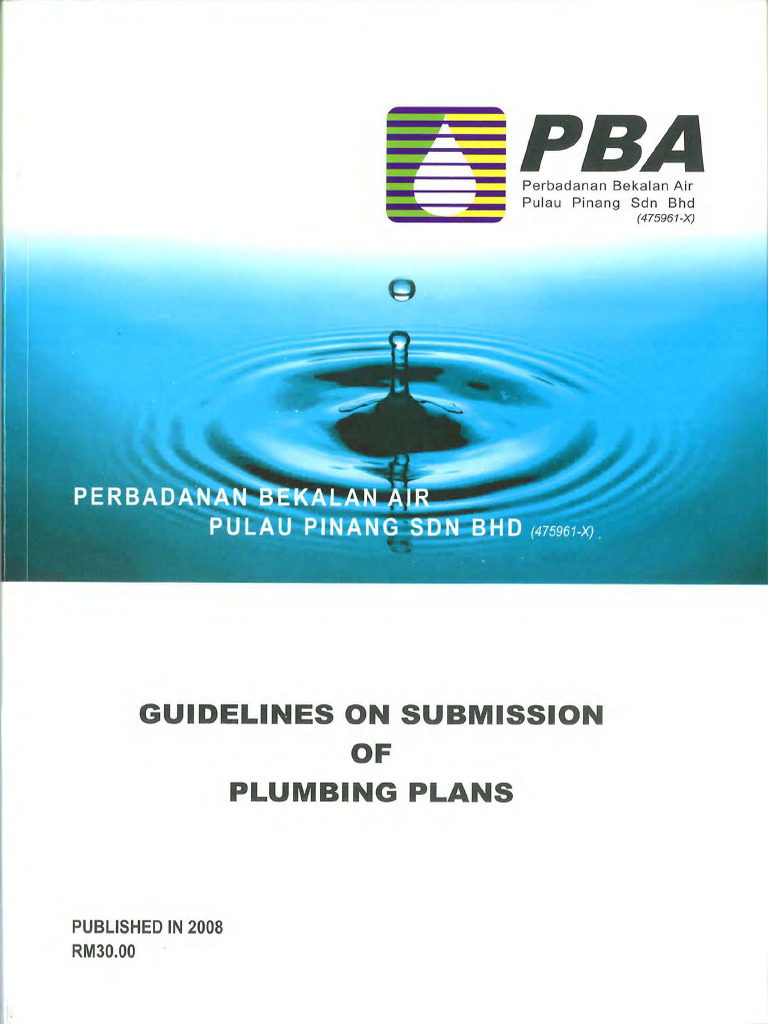 PBAPP - Guidelines On Submission of Plumbing Plans 2008 | PDF