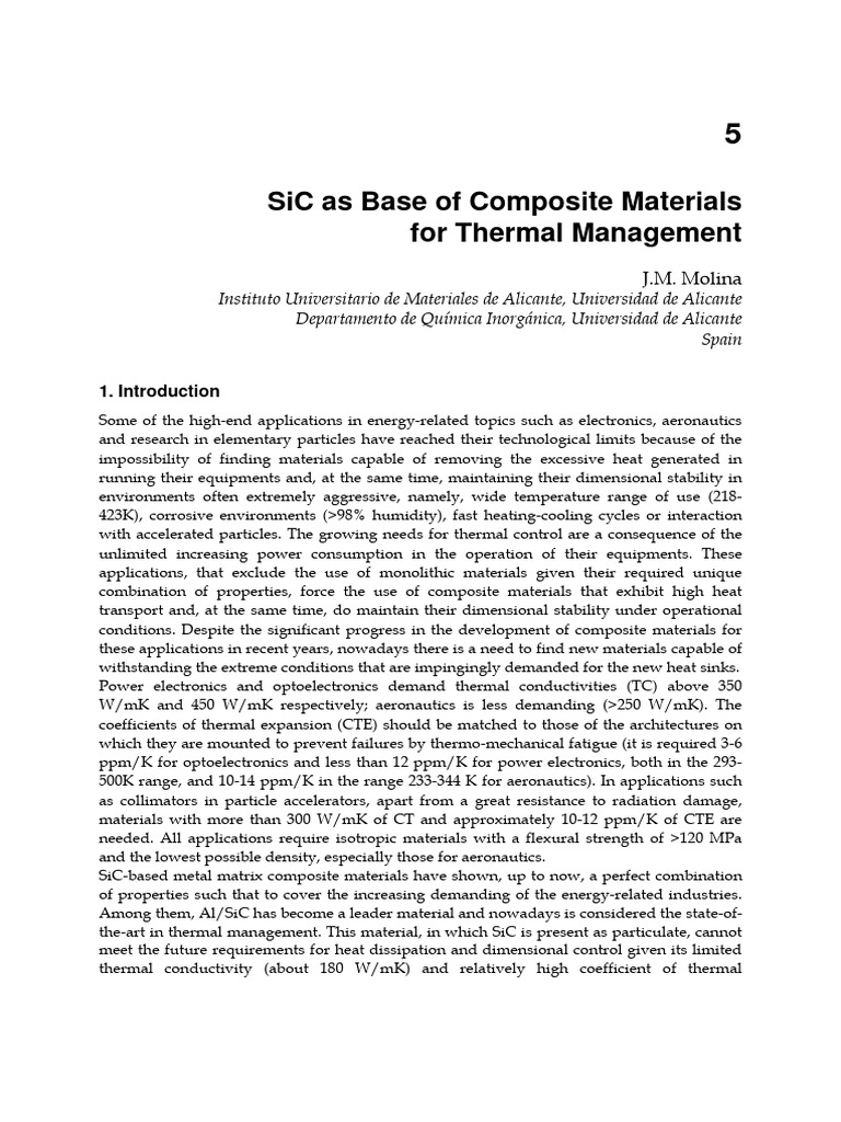 SiC-Based Composites for Thermal Management | PDF | Composite Material ...