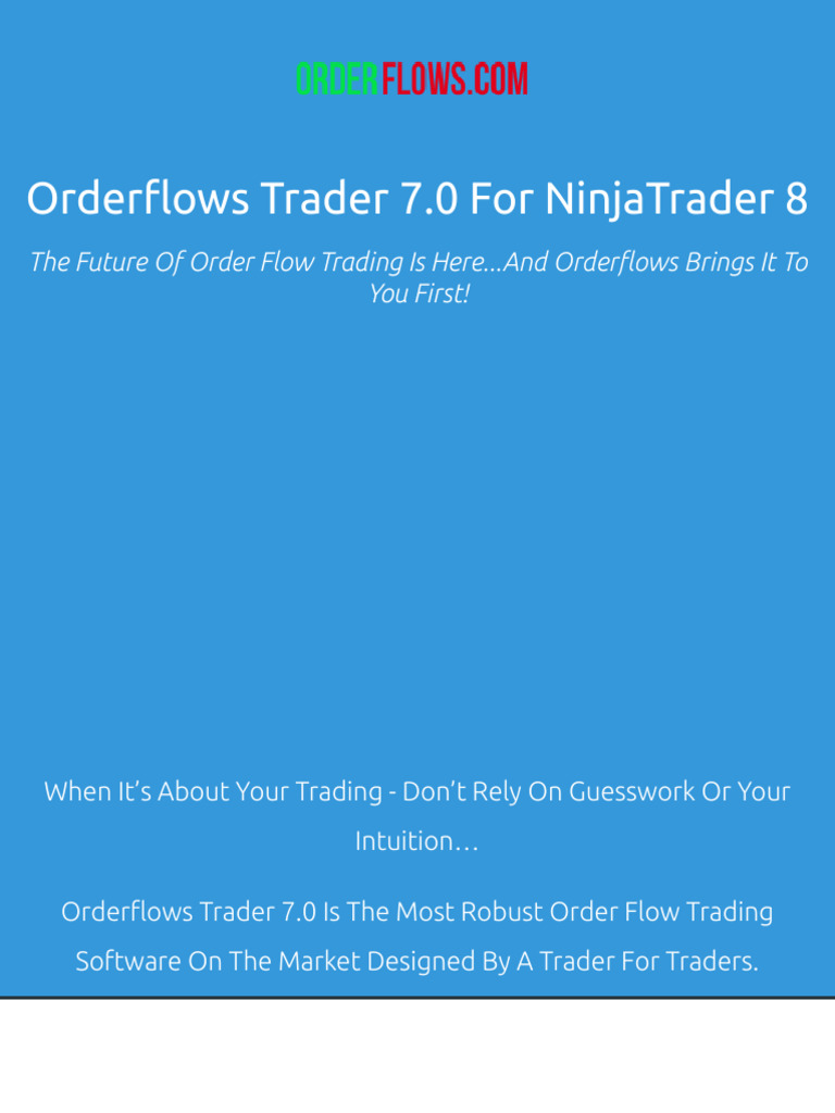 Orderflows Trader 7 | PDF | Market Trend | Algorithmic Trading