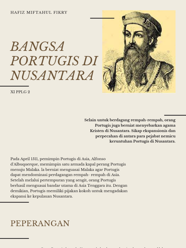 Dominasi dan Keruntuhan Portugis di Nusantara | PDF | Perjalanan ...