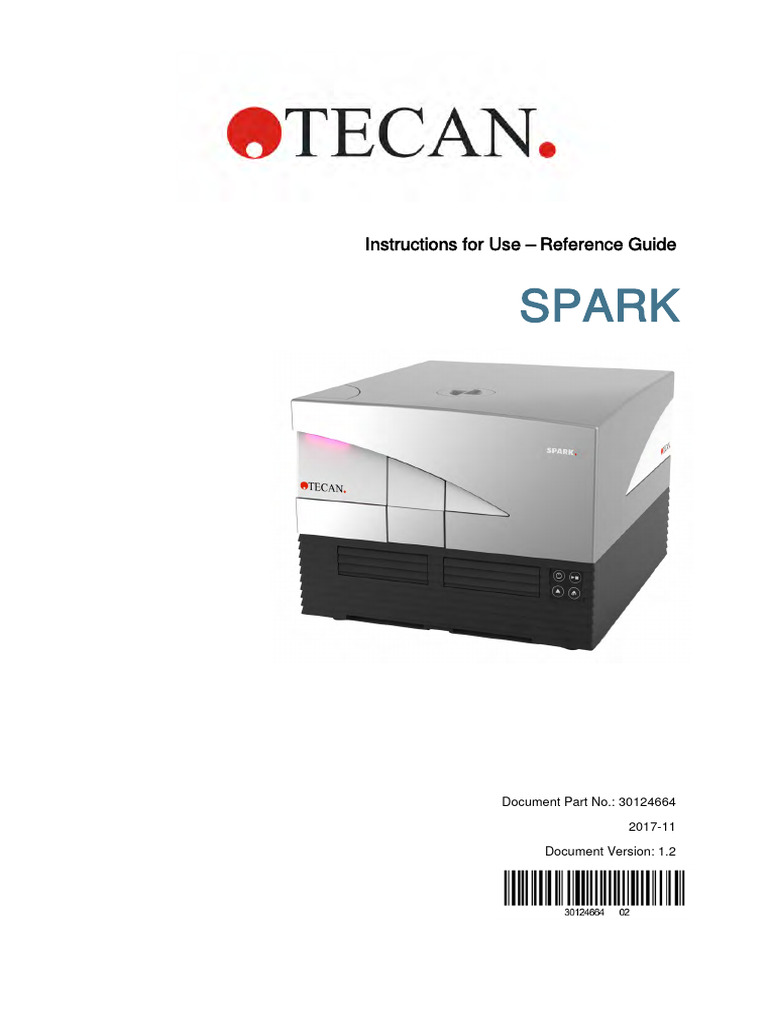 TECAN Spark Instructions For Use | PDF | Absorbance | Optical Filter