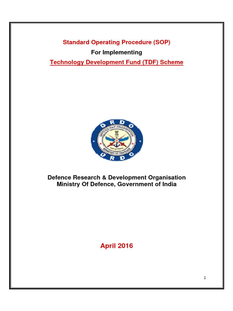 F000003214.SOP - DRDO | PDF | Request For Proposal | Evaluation