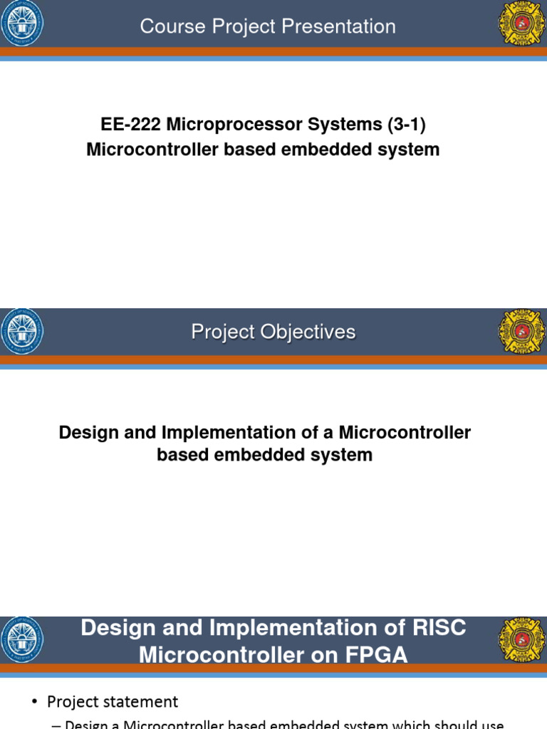 Microcontroller Embedded System Project | PDF