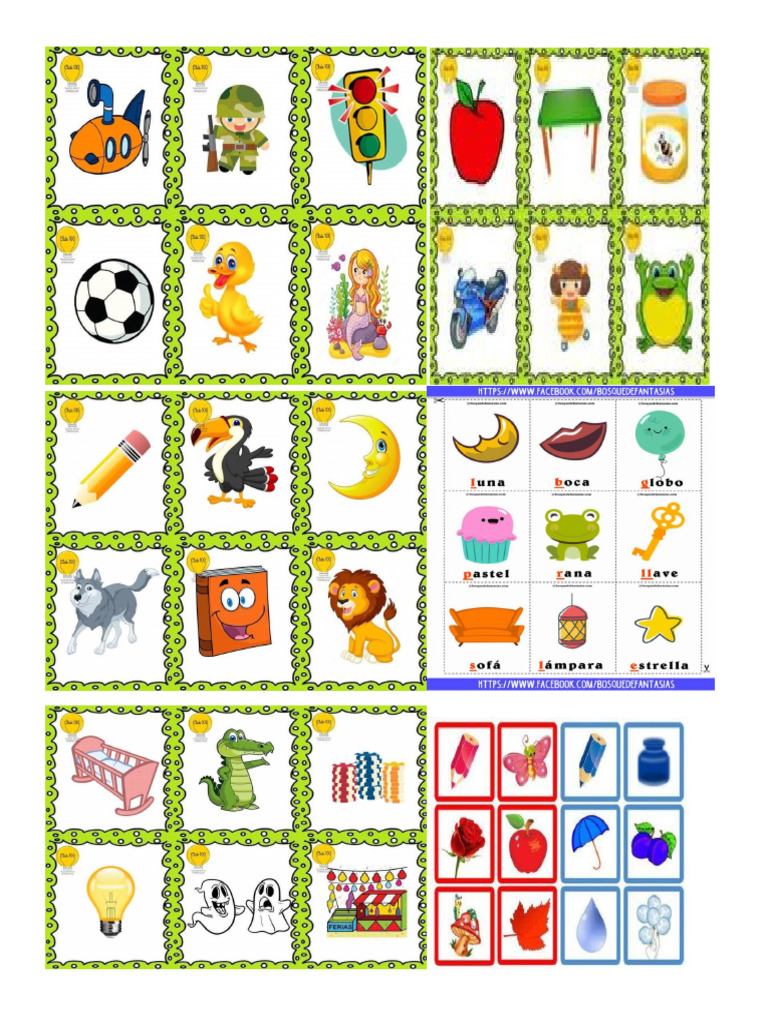 Loteria de Silabas | PDF | Artes del lenguaje y disciplina