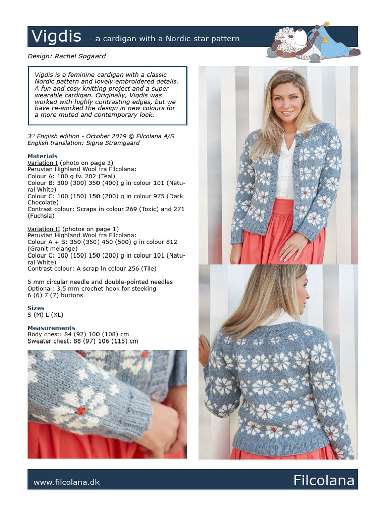 RS VigdisEN3 | PDF | Knitting | Knitting Needle