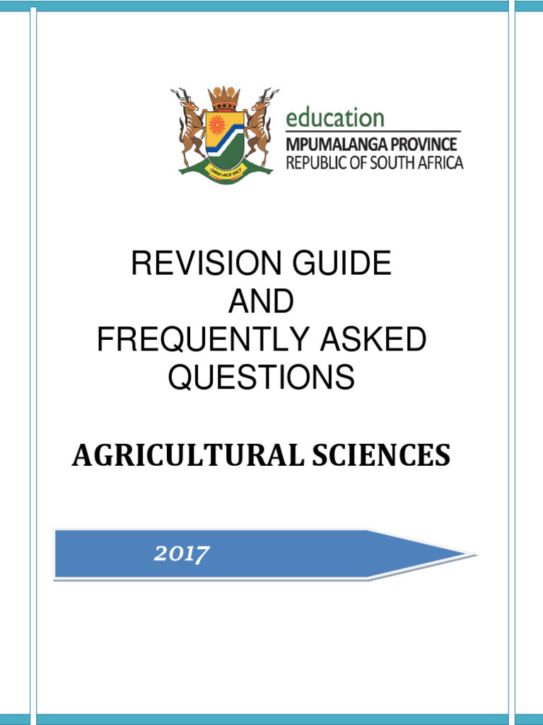 Agric Revision Manual 2017 2 | PDF | Dominance (Genetics) | Biology