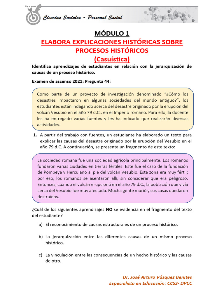 SESIÓN 3 - Elabora Explicaciones Sobre Procesos Históricos | PDF ...