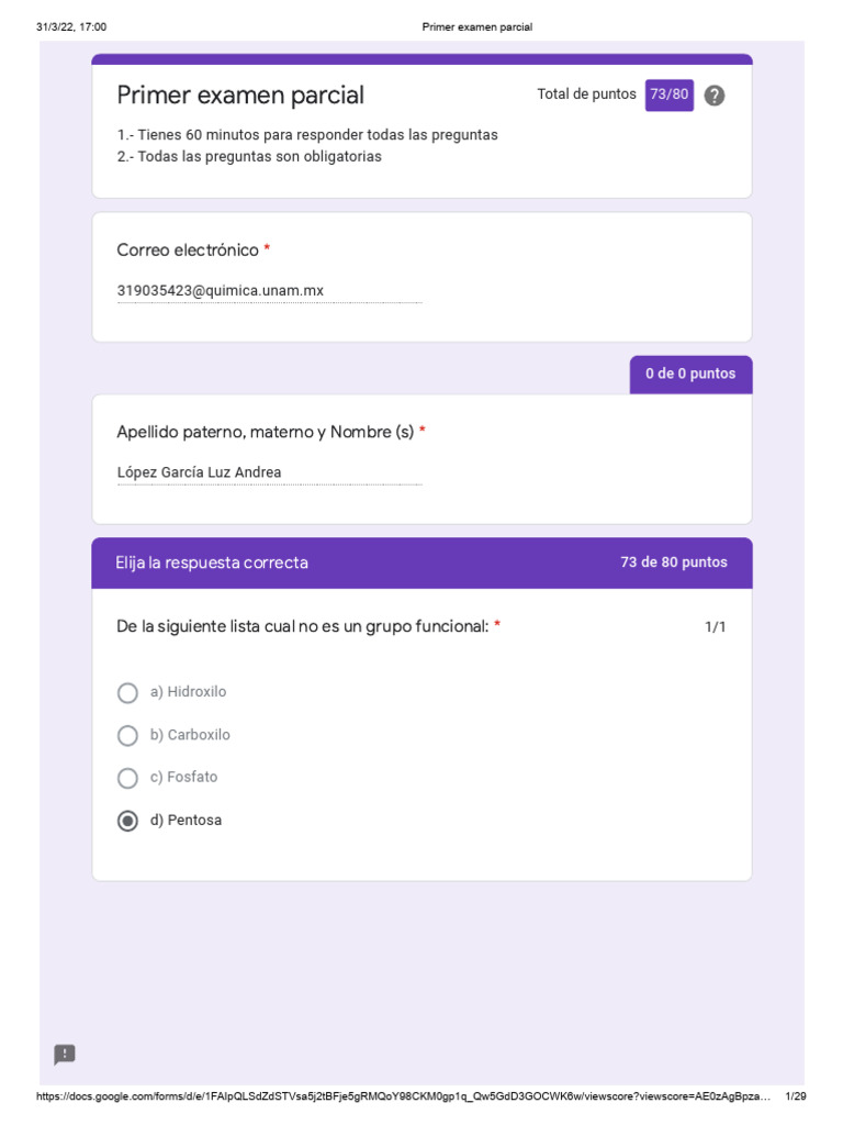 Primer Examen Parcial Biocel | PDF | Rna | Membrana biológica