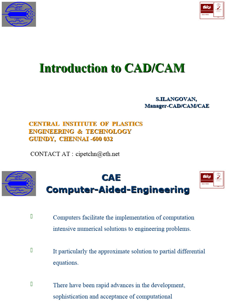 13. Introduction to CAD CAM | PDF | Secondary Sector Of The Economy ...
