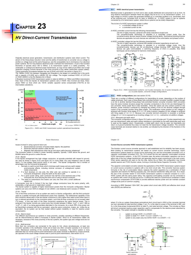 HVDC Transmission Systems Overview | PDF | High Voltage Direct Current | Alternating Current