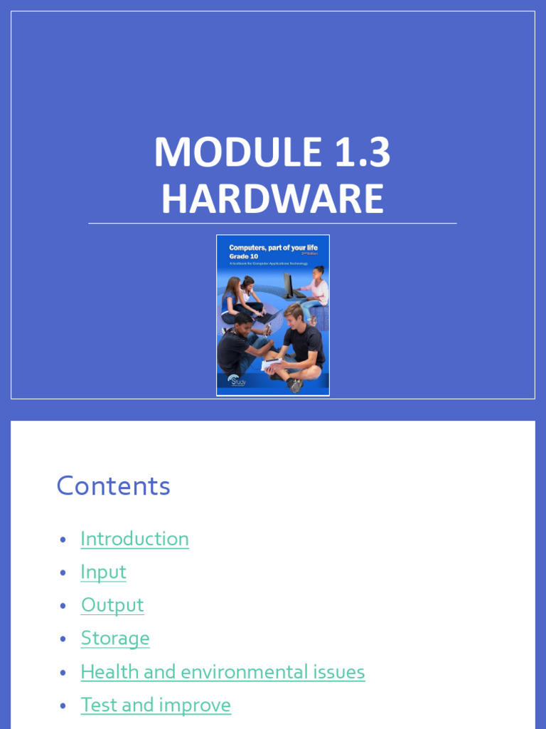 1 - 3 Hardware | PDF | Printer (Computing) | Computer Data Storage