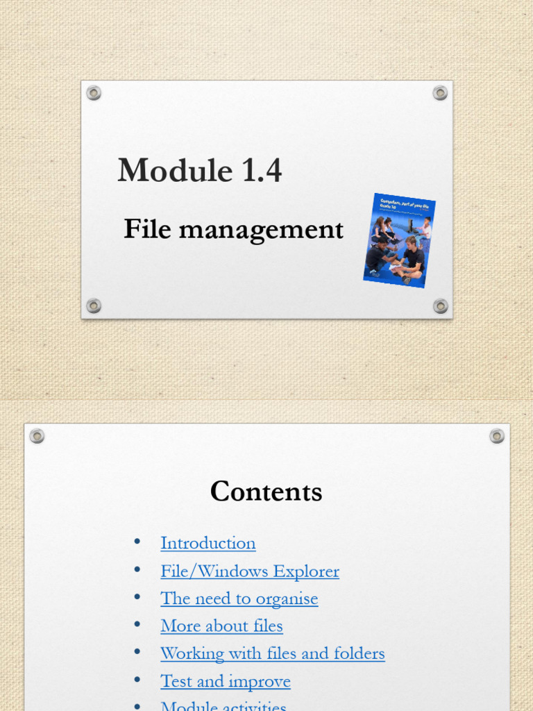 1 - 4 FileManage | PDF | Computer File | Computing