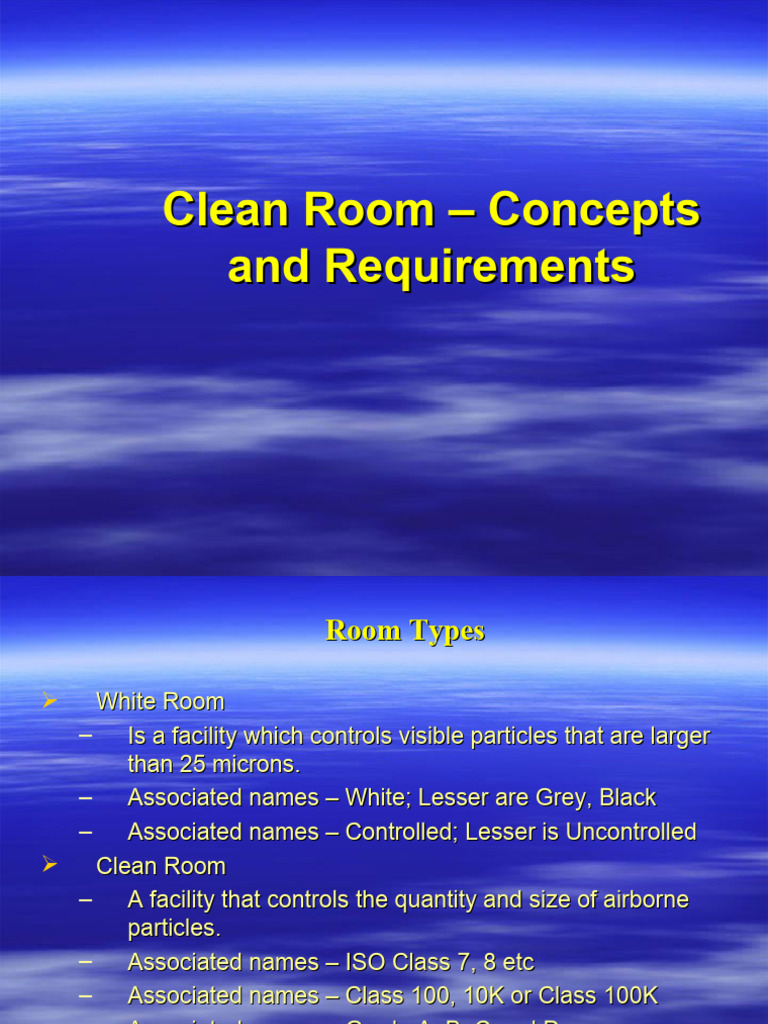 CleanRoom Concepts | PDF
