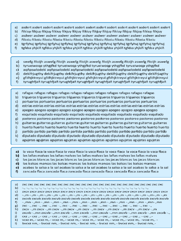 Ejercicios Principiante 5to | PDF