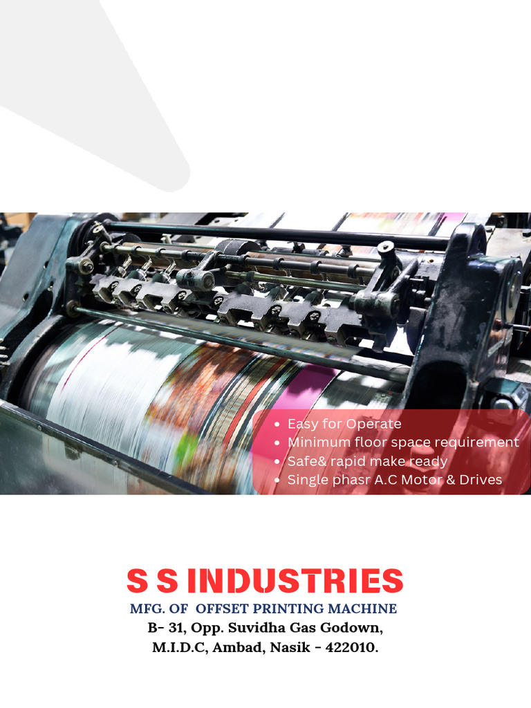 Offset Printing Machine | PDF | Technology & Engineering