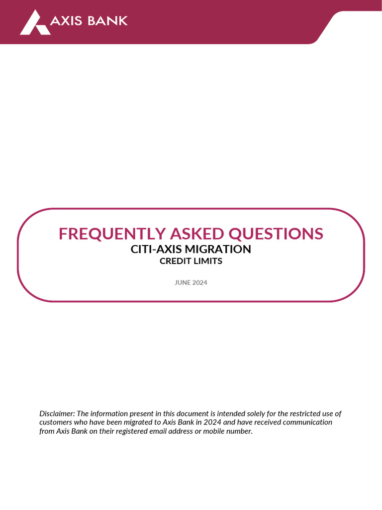 Migration Faqs Credit Cards | PDF | Credit | Finance & Money Management