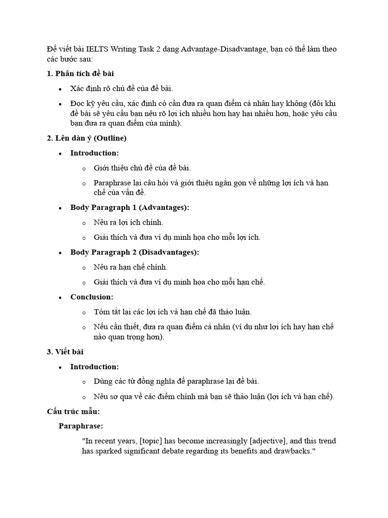 Advantage Disadvantage | PDF Advantage Disadvantage | PDF