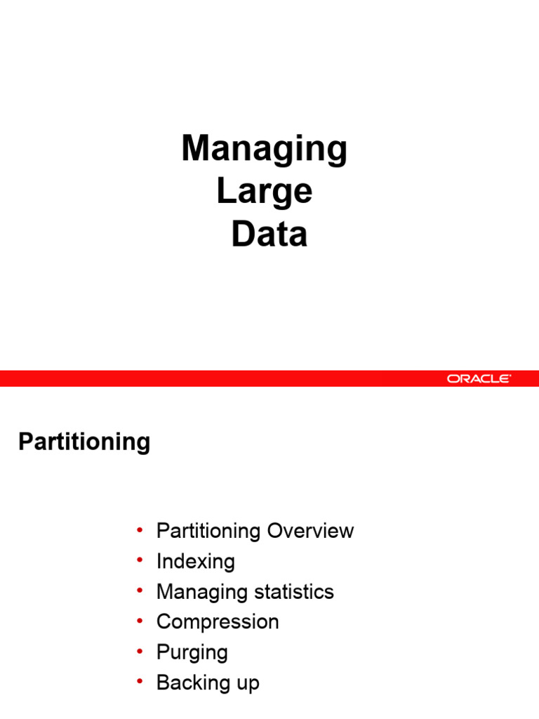 PracticalPartitioning v2 | PDF | Database Index | Backup