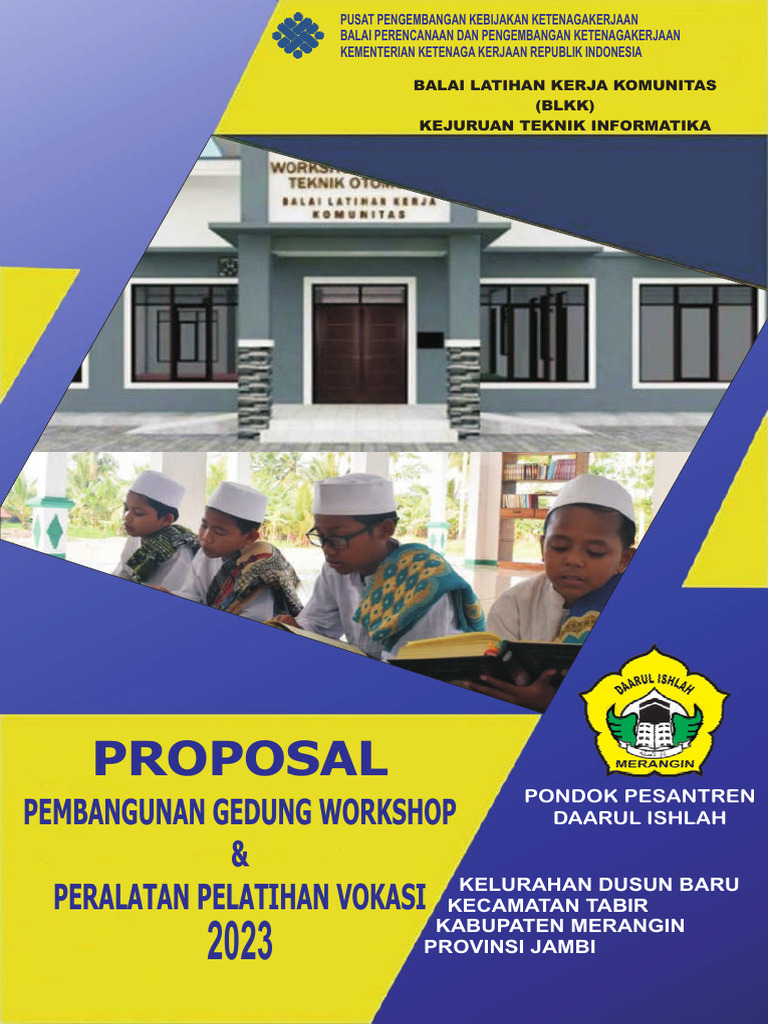 Proposal Pembangunan Workshop BLK Jambi | PDF | Karier & Perkembangan