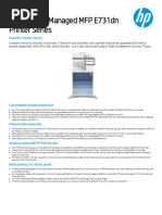 HP Color Laserjet Managed MFP E877Dn Printer Series: Datasheet | PDF ...