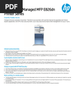 HP Laserjet Managed MFP E731Dn Printer Series: Datasheet | PDF | Image ...