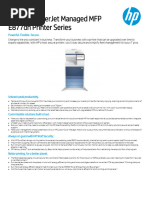 HP LaserJet Managed MFP E877 Series Overview | PDF | Image Scanner ...
