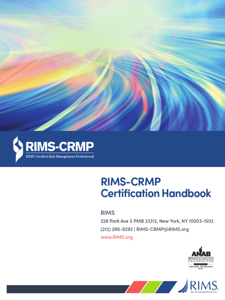 RIMS-CRMP Handbook 2024 | PDF | Risk | Risk Management