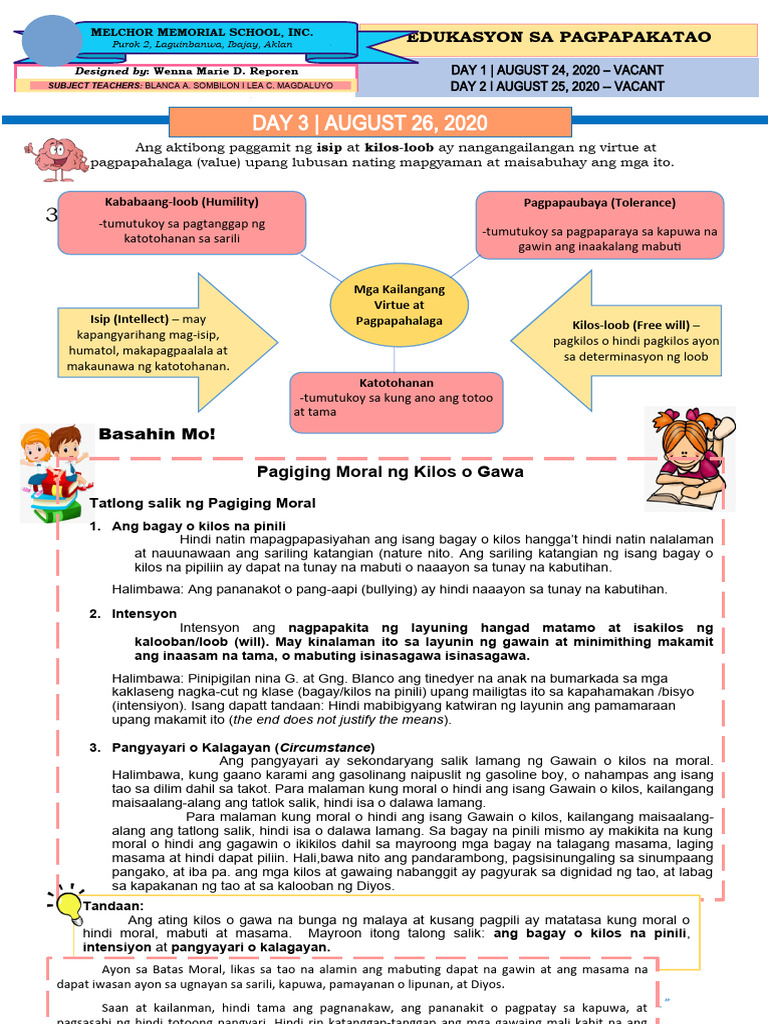 ESP 10 Module 1st 2nd | PDF
