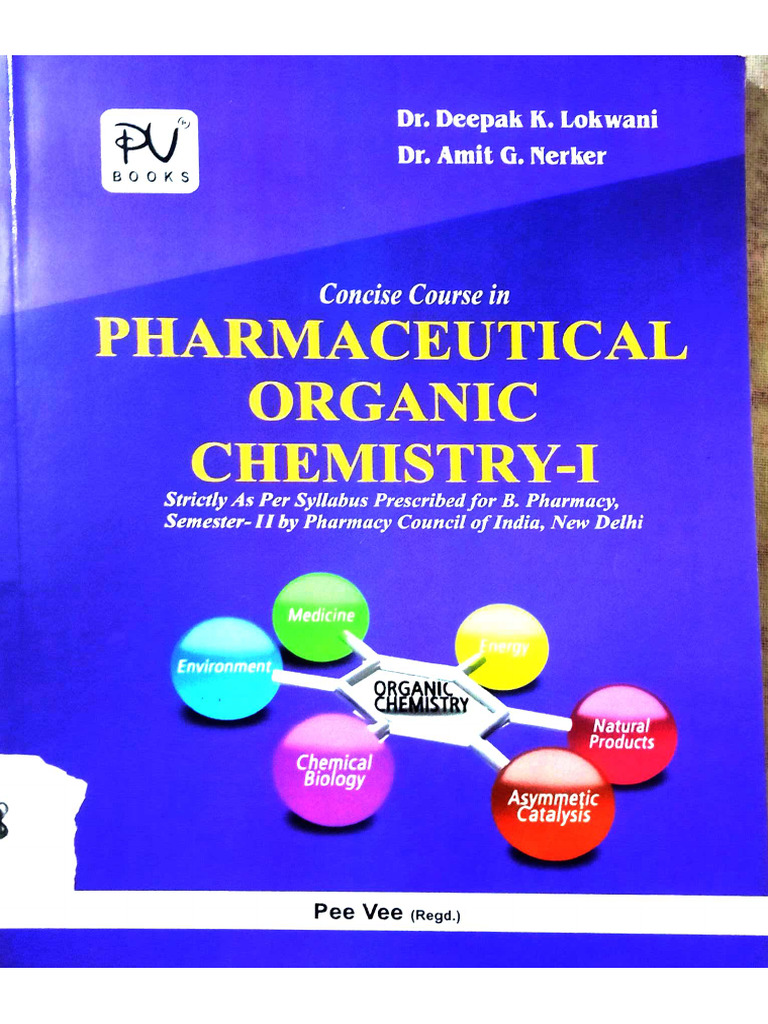 Pharmaceutical Organic Chemistry - I (PV Publication) | PDF