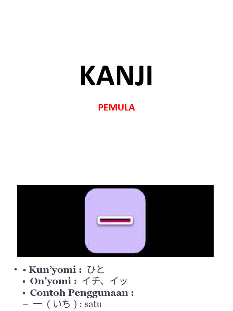 Kanji Pemula | PDF