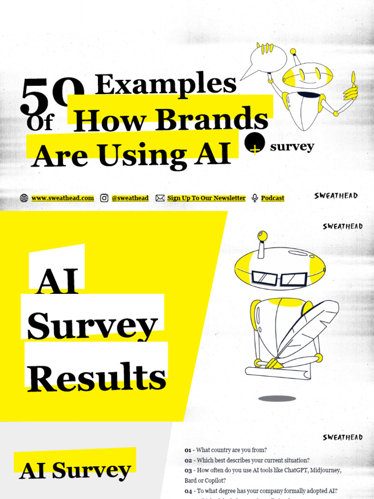 50 Examples of How Brands Are Using AI Plus AI Survey - Sweathead | PDF ...