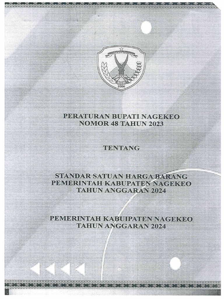 Perbup SSH Induk 2024 | PDF