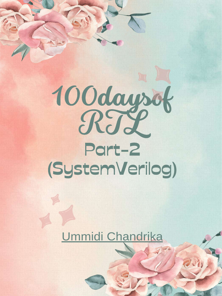 100DaysofRTL (Part 2) | PDF | Method (Computer Programming) | Class (Computer Programming)