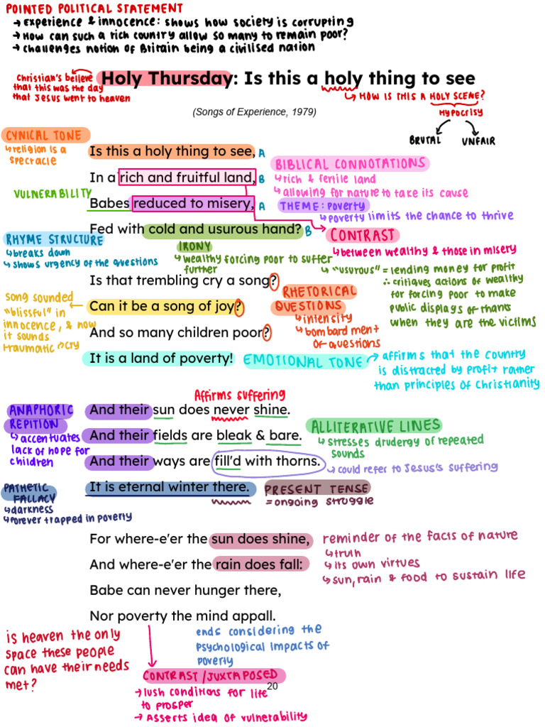 Holy Thursday (Experience) | PDF