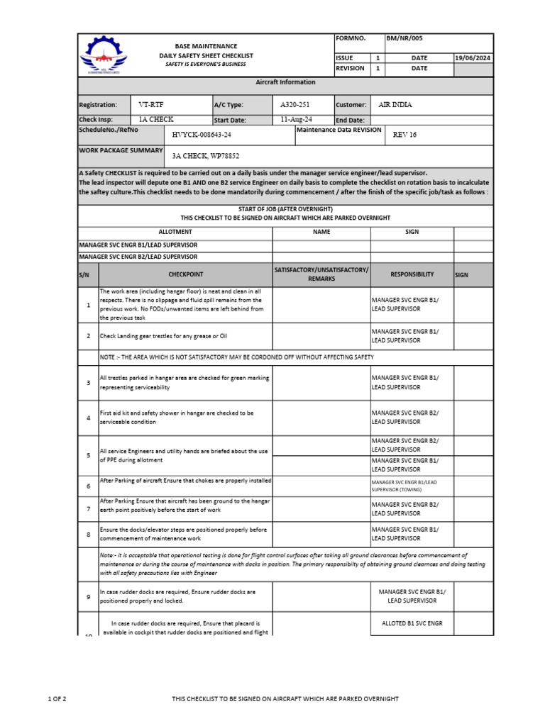Aircraft Maintenance Safety Guide | PDF | Transport | Aircraft