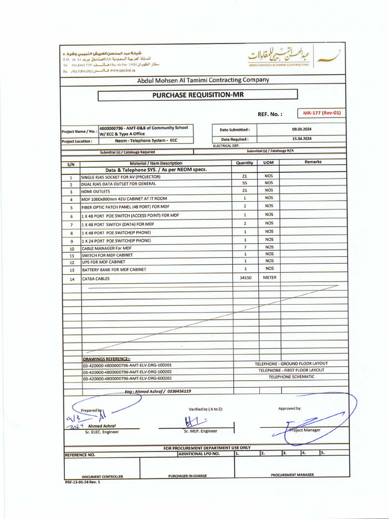 MR-177-01 Telephone System - ECC | PDF