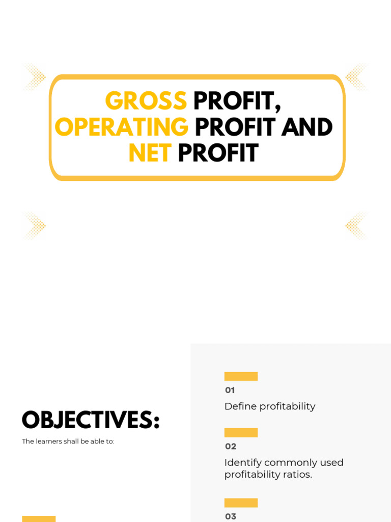 Understanding Profit Types and Ratios | PDF | Gross Income | Net Income