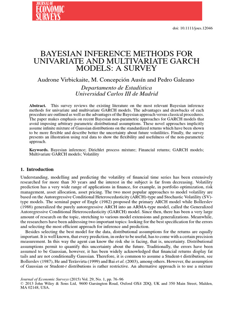 Bayesian Inference Methods For Univariat Pdf Bayesian Inference