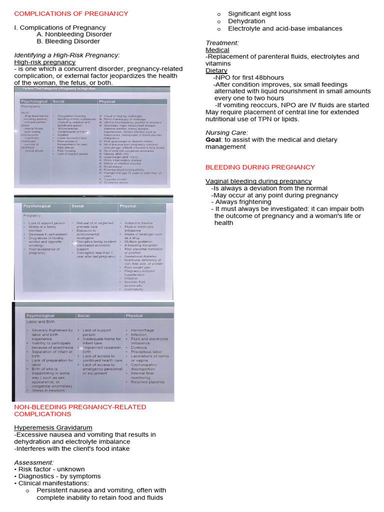 Complications of Pregnancy | PDF | Miscarriage | Pregnancy