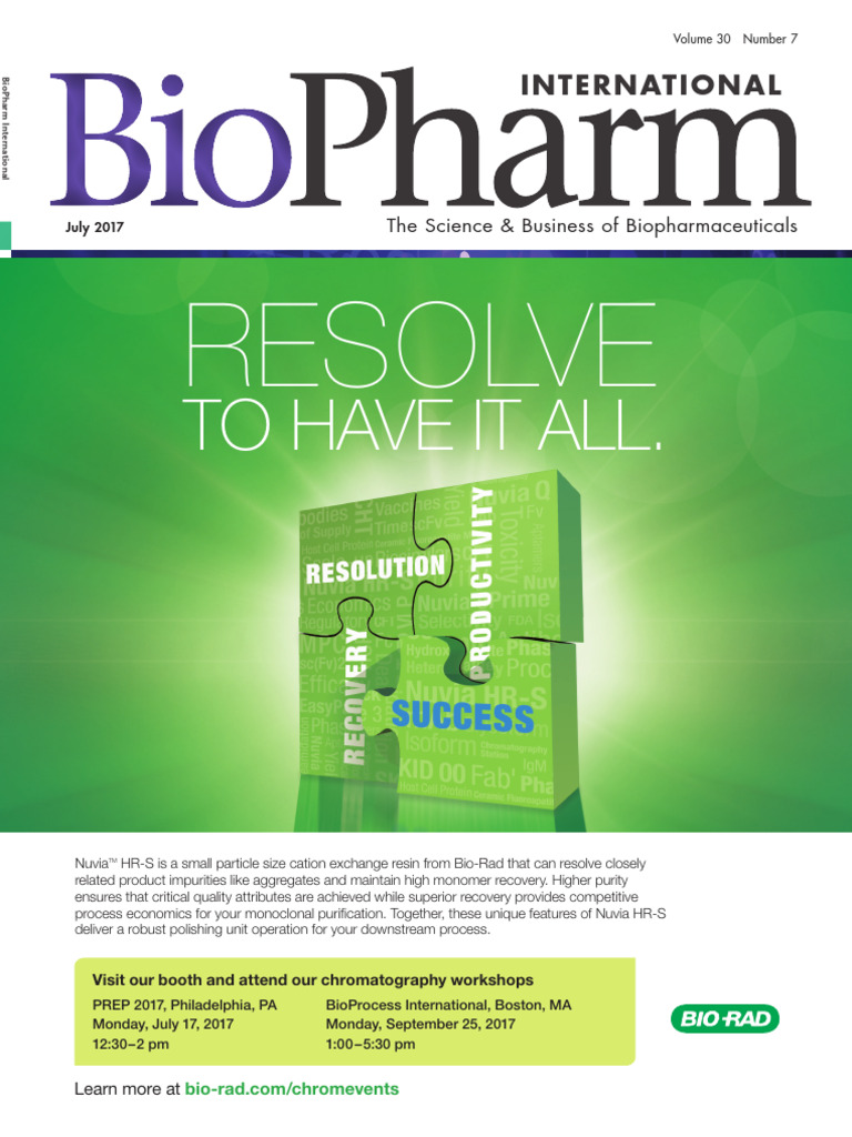 BioPharm Intl July2017 | PDF | Food And Drug Administration | Pharmacology