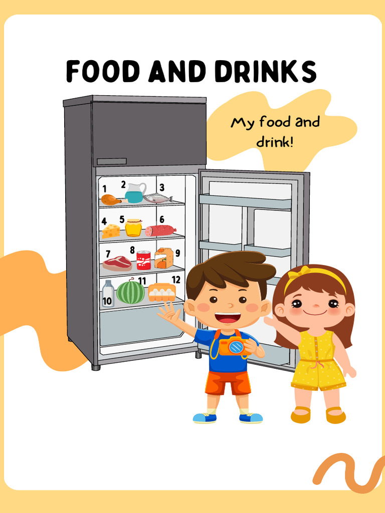 What's in The Fridge Food and Drinks Vocabulary Worksheet | PDF