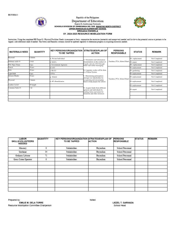 Be Form 3 Upper-Manguiles-Es | PDF