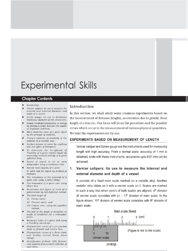 Experimental Physics Skills 2024 | PDF