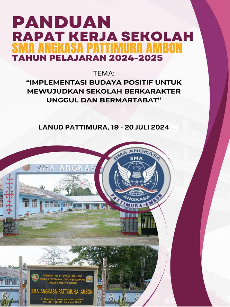 Panduan Rapat Kerja SMA Angkasa 2024 | PDF | Karier & Perkembangan | Bisnis
