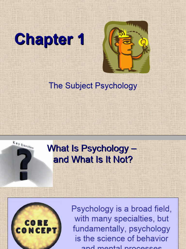 Student Slides For Chapter 1 | PDF | Psychology | Psychoanalysis