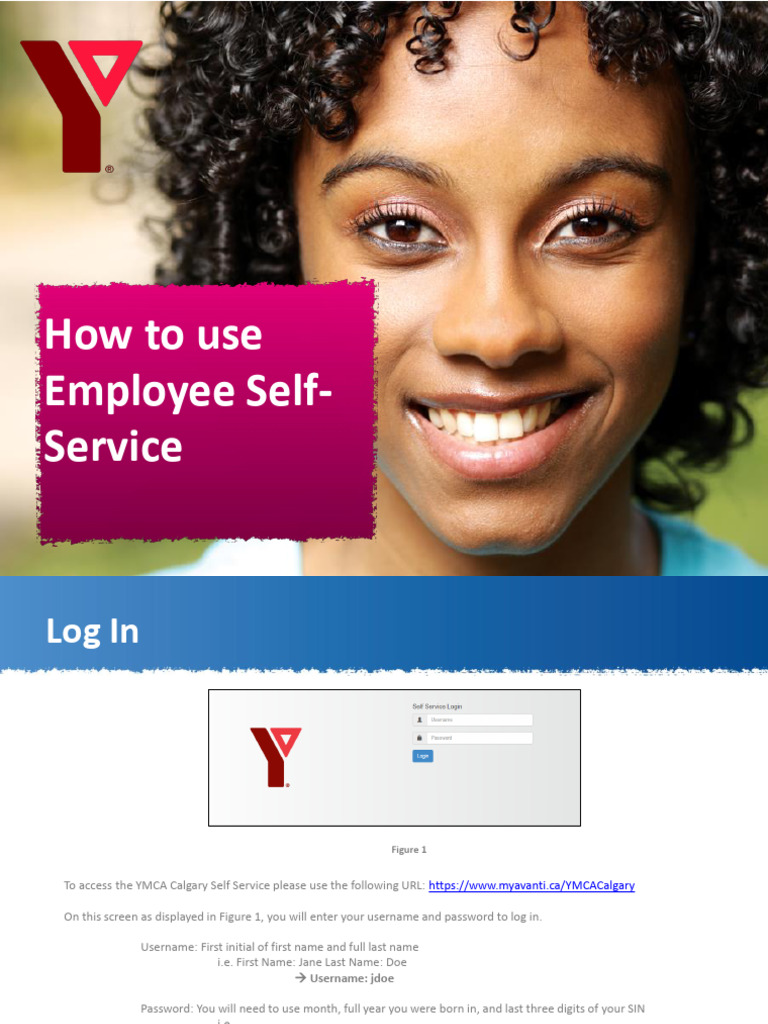 YMCA - How To Use Avanti Self-Serve | PDF | Payroll Tax | Computing